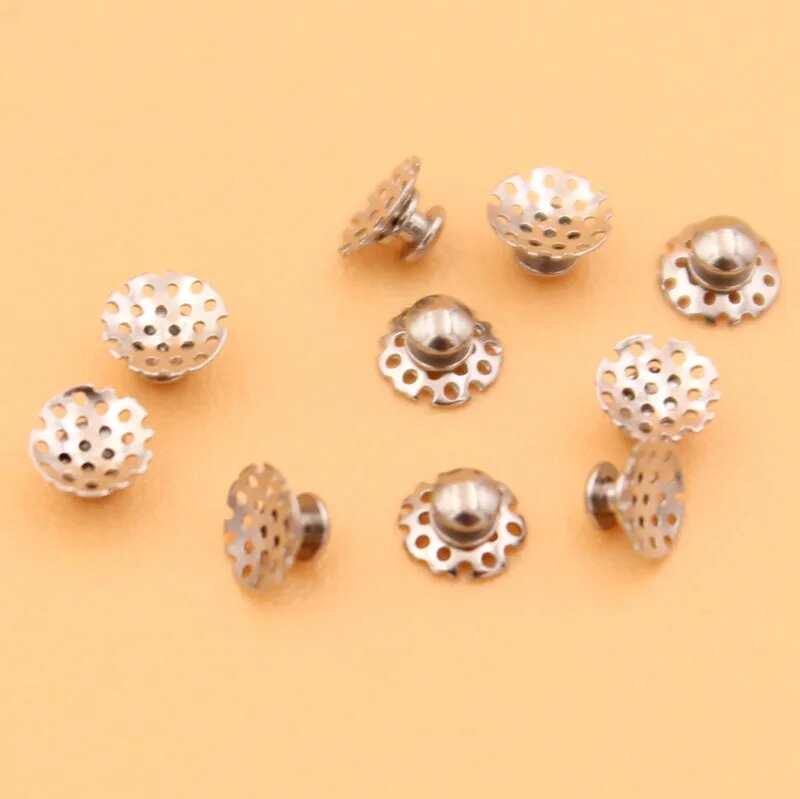 Ортодонтическая кнопка LISM металлическая 10 шт Type L 10Pcs