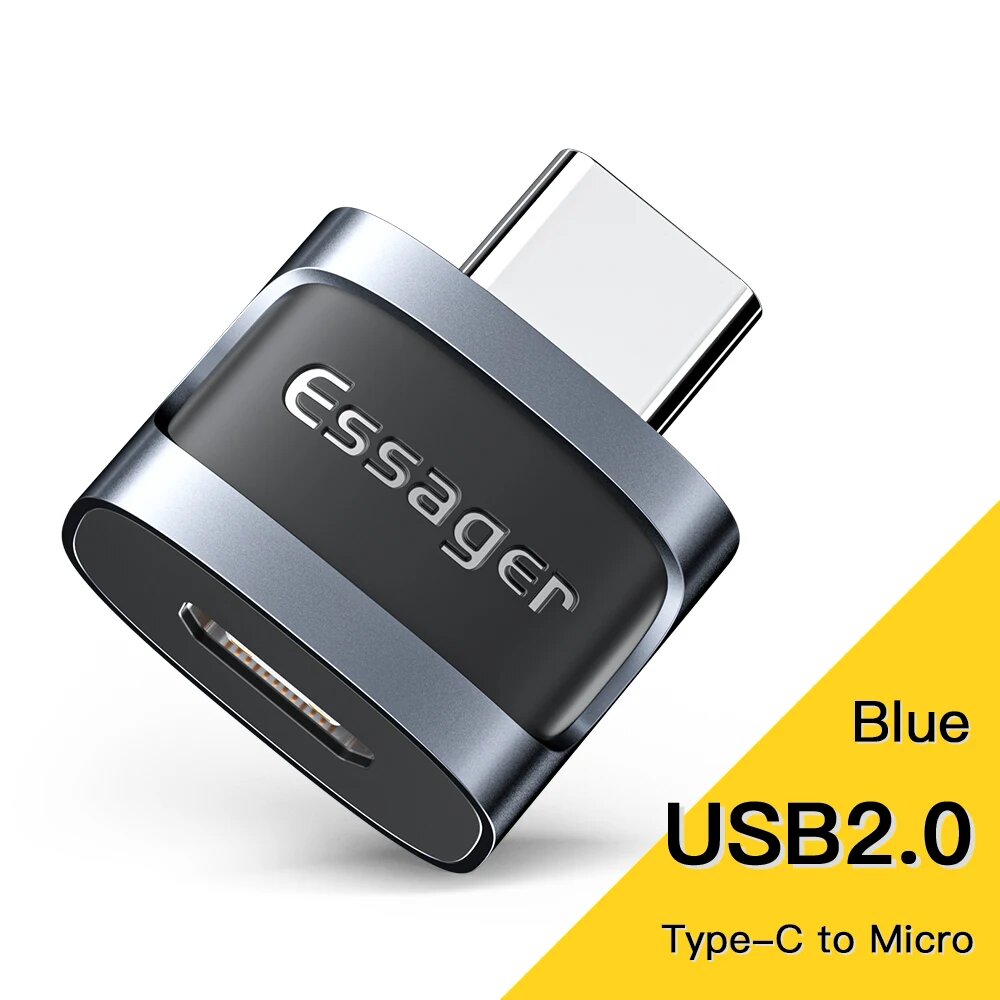 Essager USB C к USB 3.0 OTG адаптер типа C «мама» USB-C «папа» к микроадаптеру для Xiaomi 12 POCO Oneplus ipad Macbook Type C to Micro BU