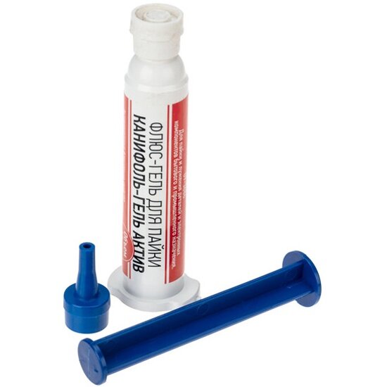 Флюс-гель для пайки Rexant канифоль-гель актив 12 мл (техно-шприц)