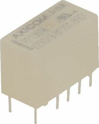 Реле TE Connectivity 3-1393788-3 Реле электромагнитное сигнальное DPDT Uобмотки 5ВDC 0,5A/125ВAC 5А 1шт