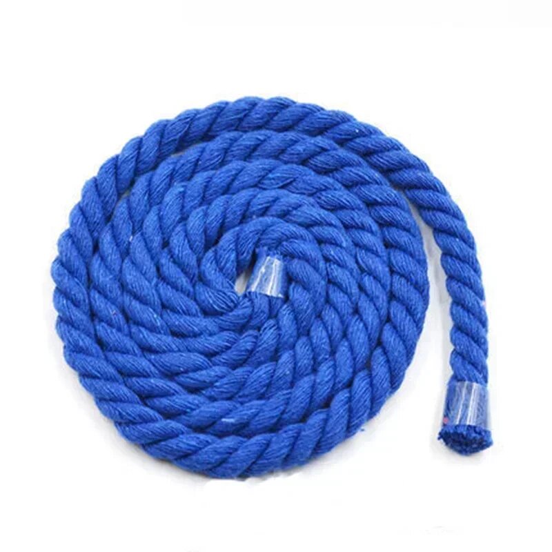 Плетеная хлопковая веревка Meetee 5 метров 5-20 мм Синий, 8mm-5Meters, RoyalBlue