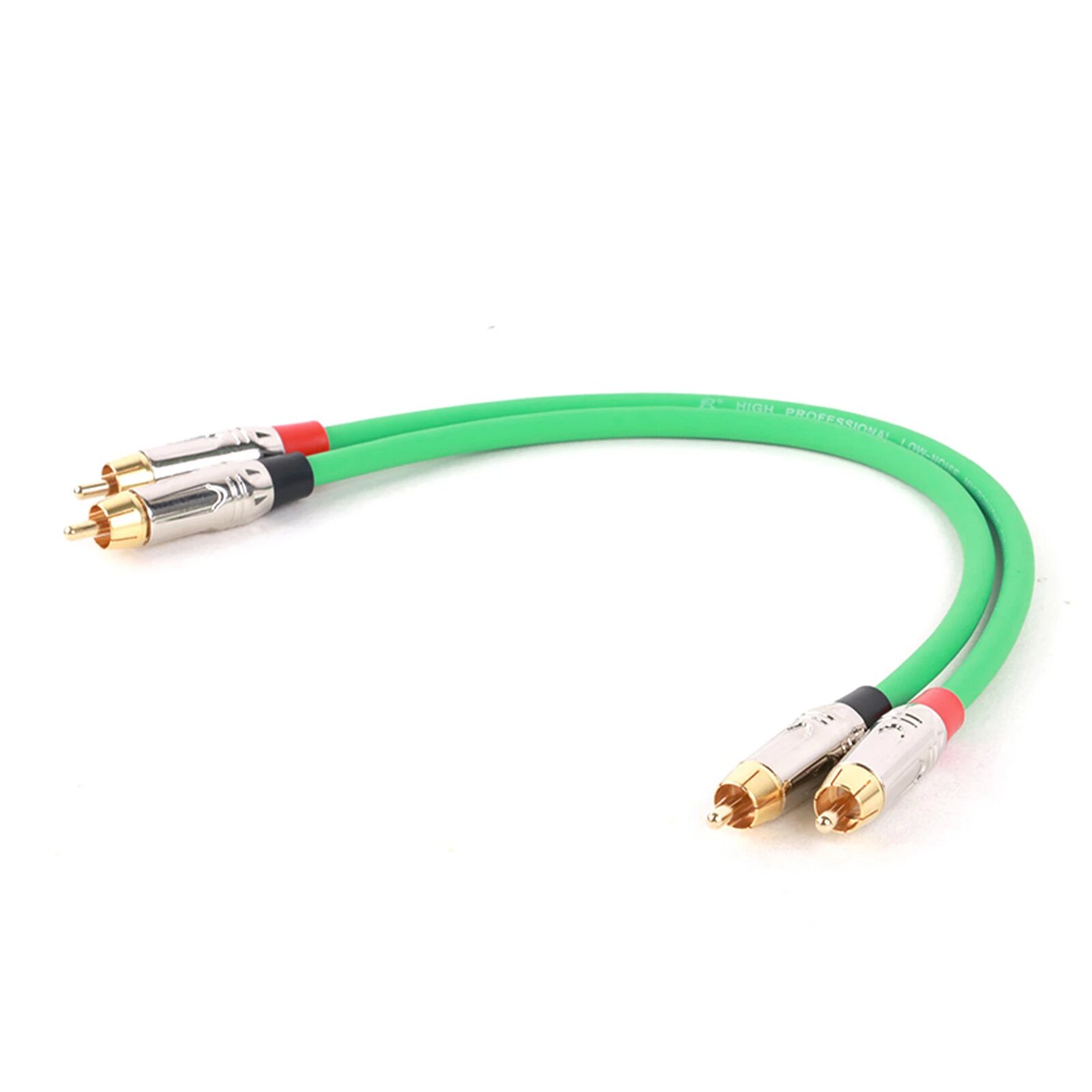 GuerGuo 2 RCA M/M Аудиокабель 0,3-5 м TR041-Green, 1m