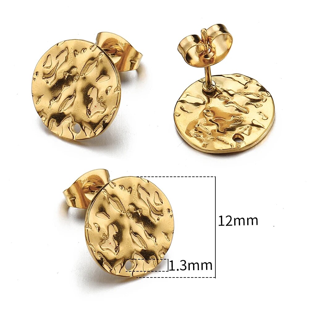 Основания для сережек Gold 12mm