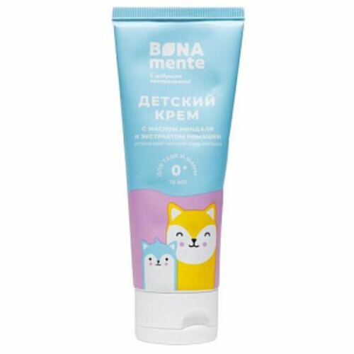 Крем детский Bona Mente! масло миндальное экстра ромашка 75мл