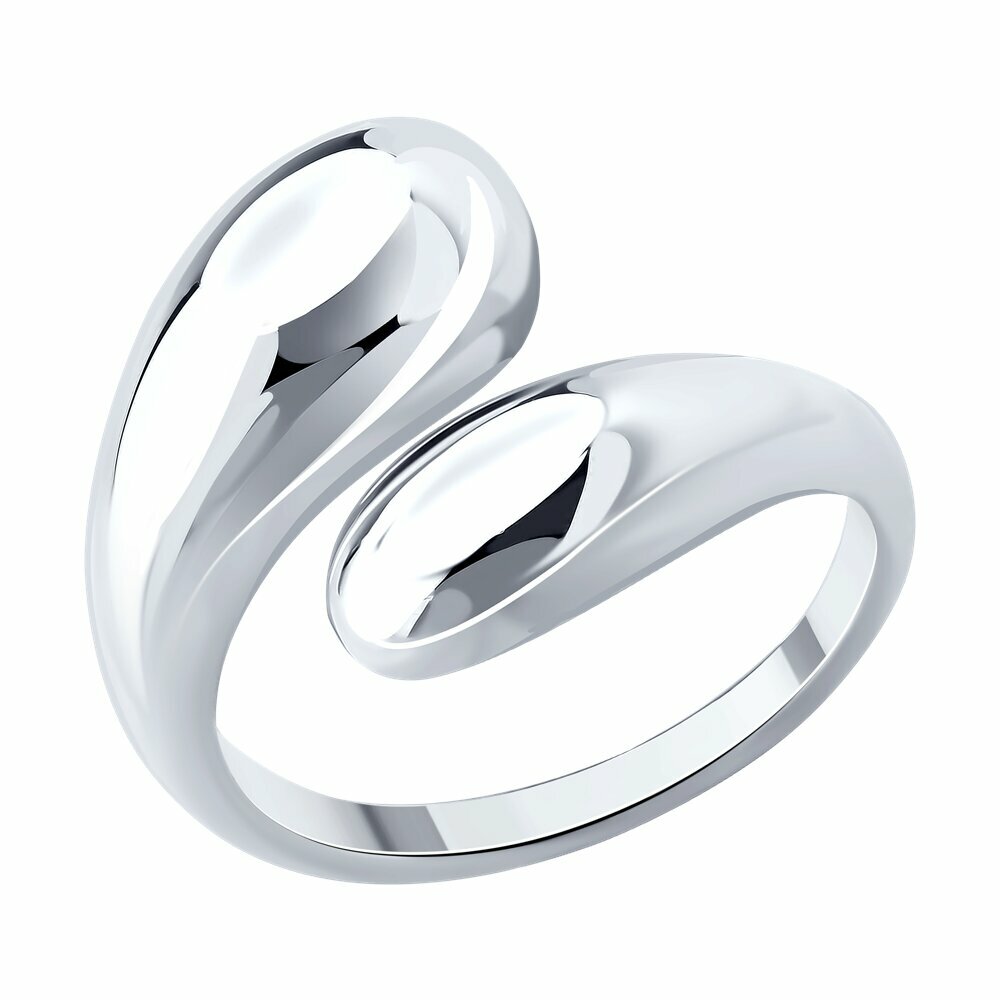 Кольцо, серебро, 925 проба, родирование