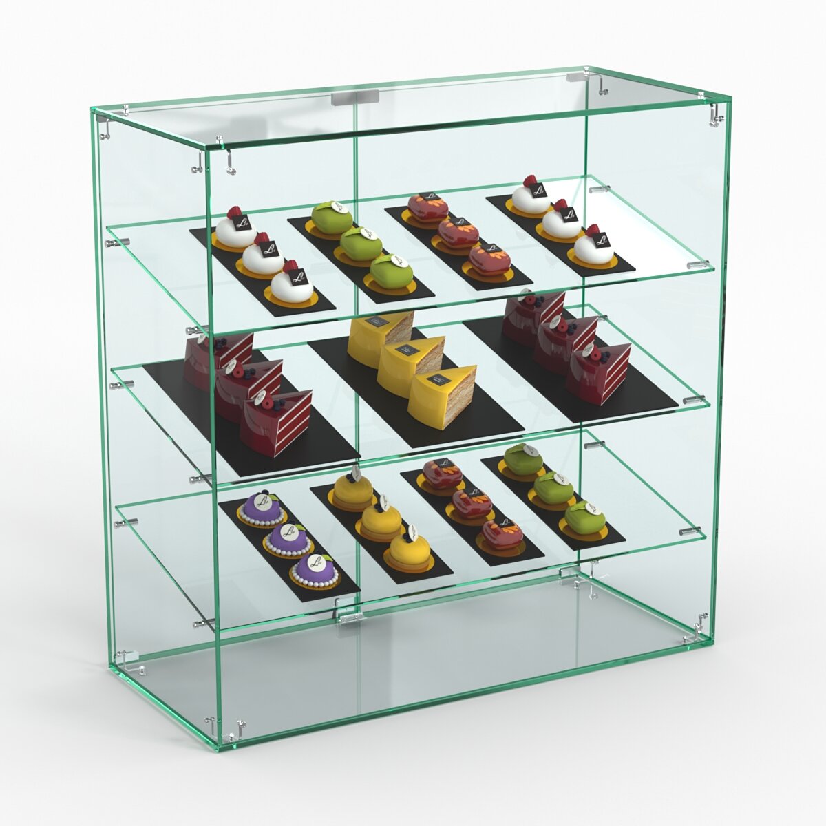 Витрина "сладость" №1 для выпечки настольная, Стекло. Производитель товара - компания Westcom.