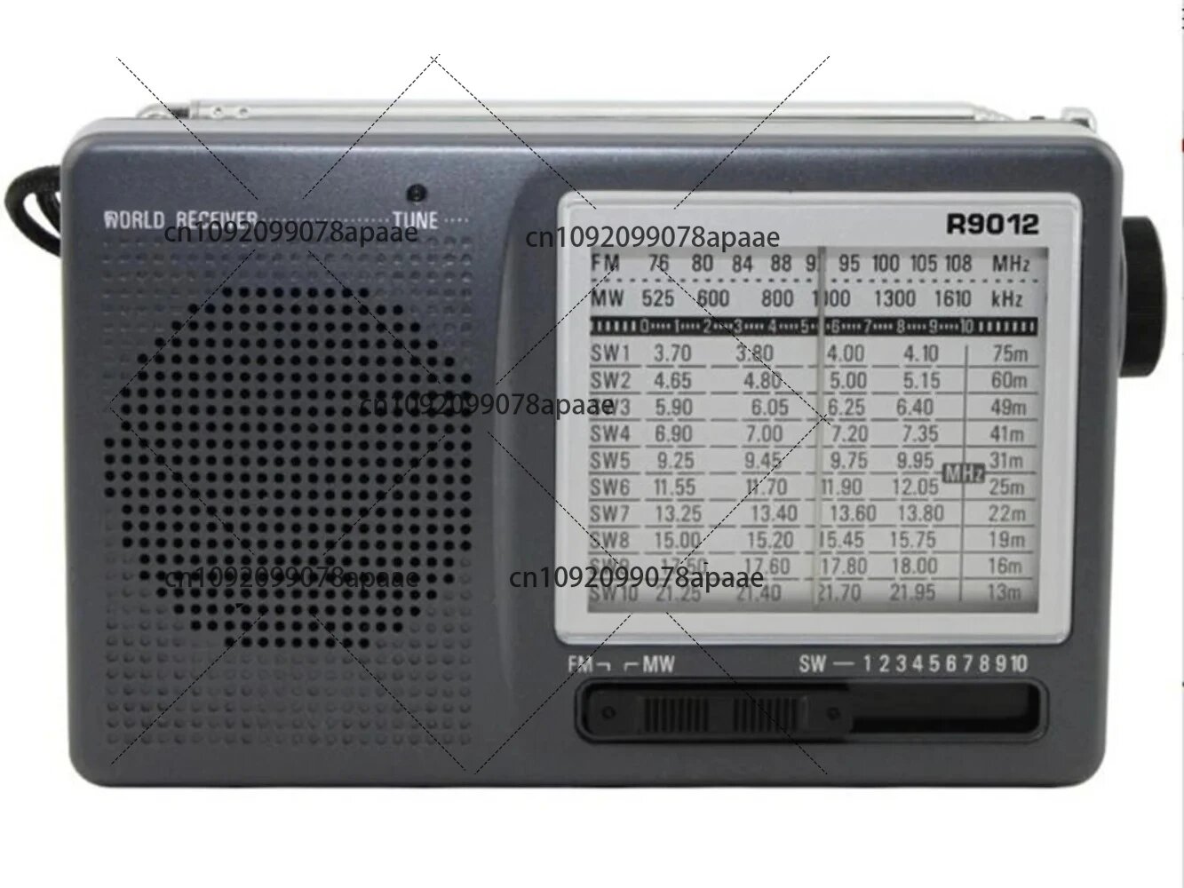 TECSUN R-9012 12-диапазонный портативный радиоприемник