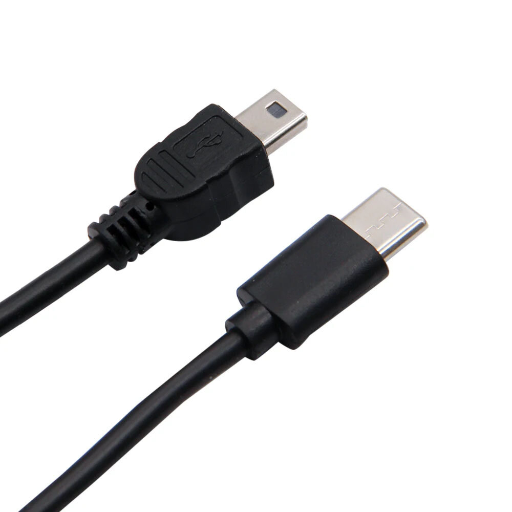 USB Type C 3.1 Male to Mini USB 5 Pin B Male Plug Converter OTG адаптер свинцовый кабель передачи данных для Macbook Mobile 30 см