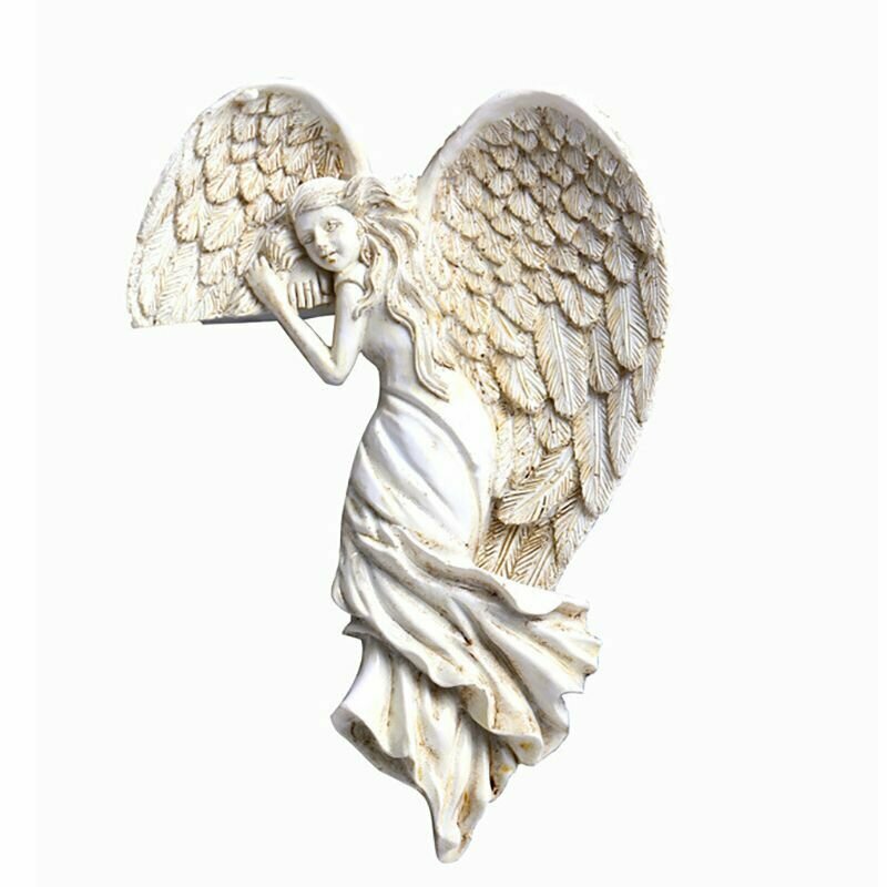 Настенное украшение Ангел из смолы в стиле вестерн для дома декоративный элемент интерьера и двери подарок