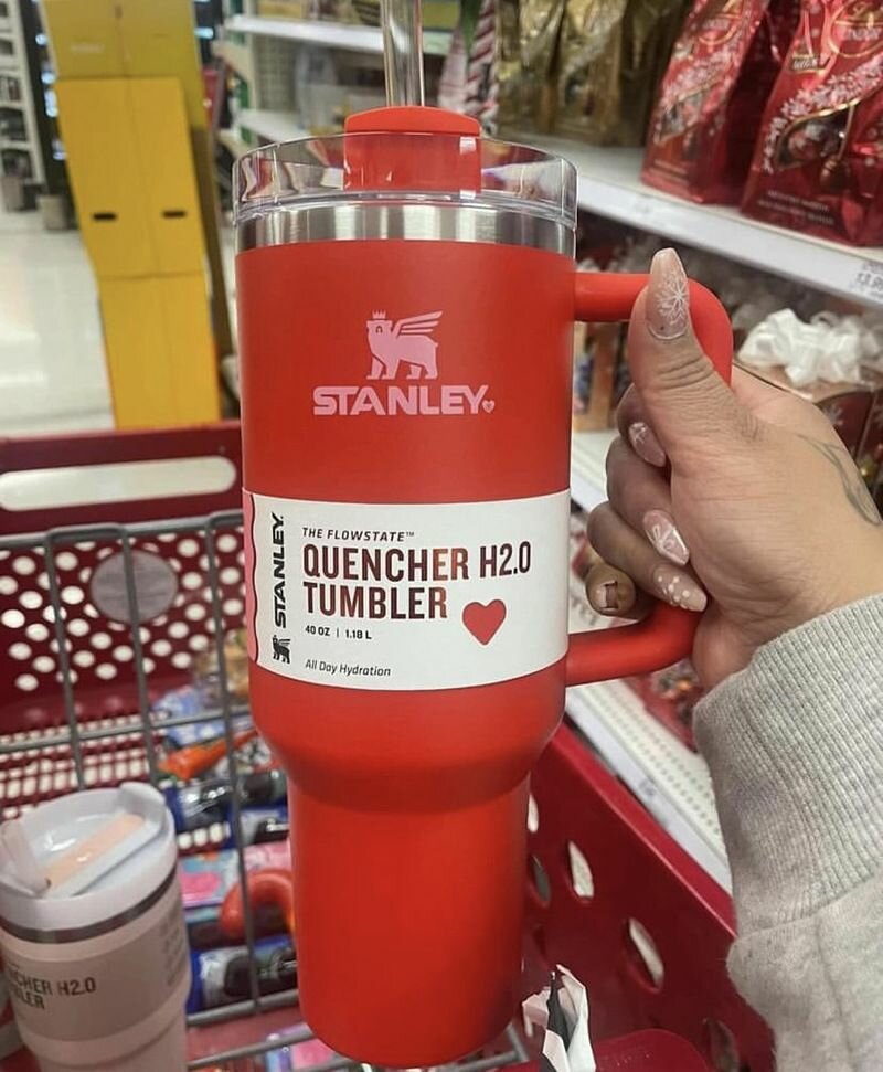 Термокружка Stanley Стенли Quencher H2.0 (1.18 л) стакан-термос автомобильный из нержавеющей стали с крышкой и трубочкой