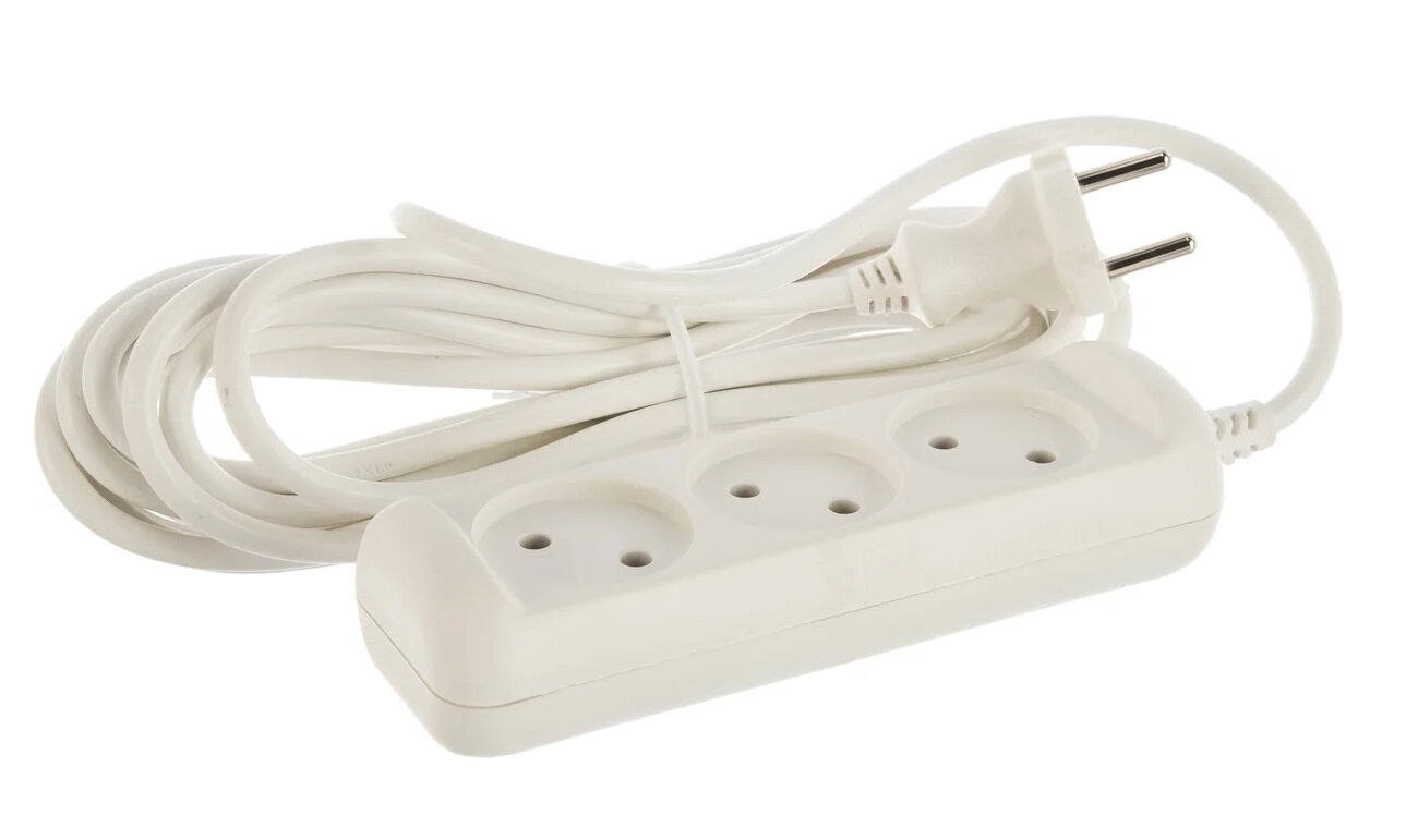 Удлинитель ЭРА удлинитель U 5*3м б/з Б0028356 ЛОТ 2 шт