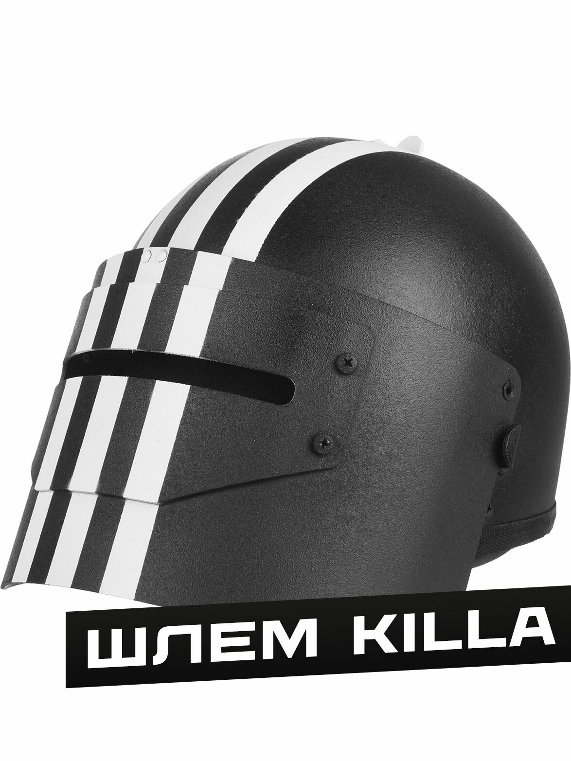 Шлем стрелковый страйкбольный «Маска-1Щ» Gear Craft, стекловолокно + сталь, с забралом, черный