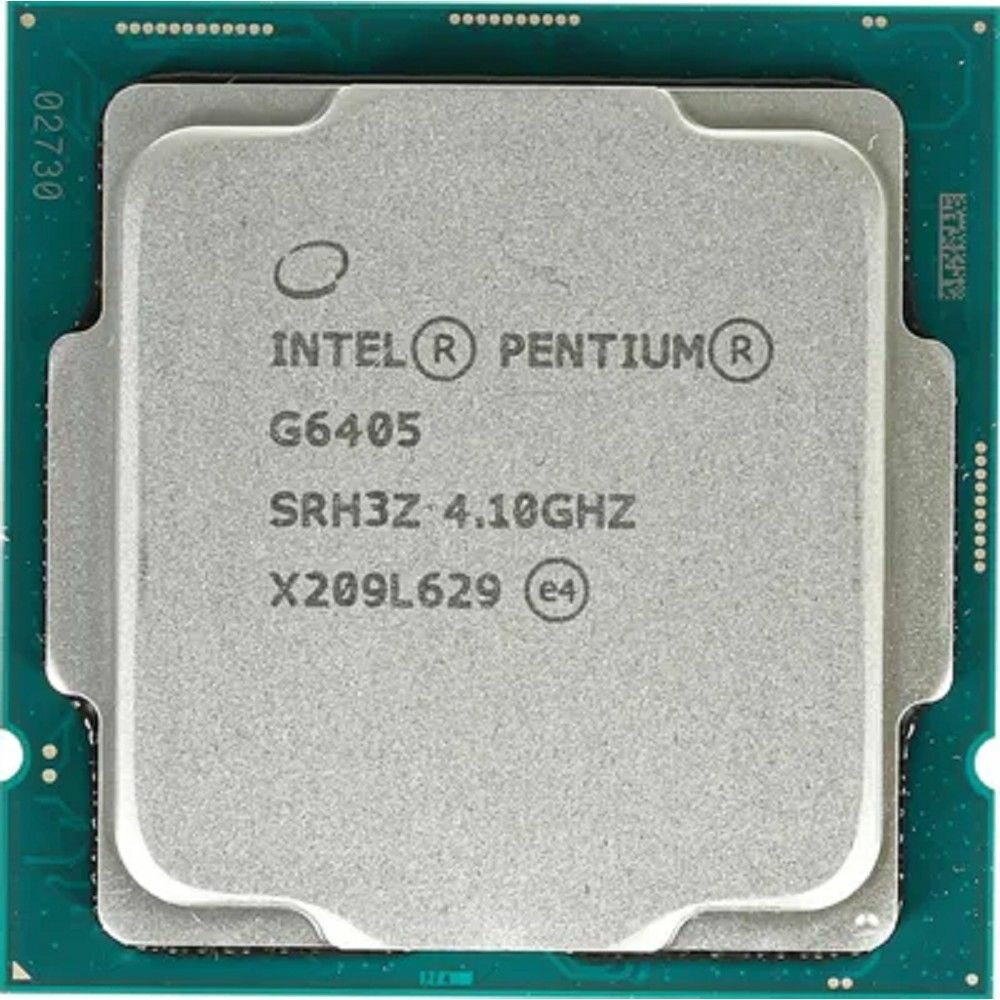 Процессор для ПК Intel Pentium G6405 OEM, LGA 1200, 2 ядра, 4100 МГц, UHD Graphics 610, DDR4-2666 МГц