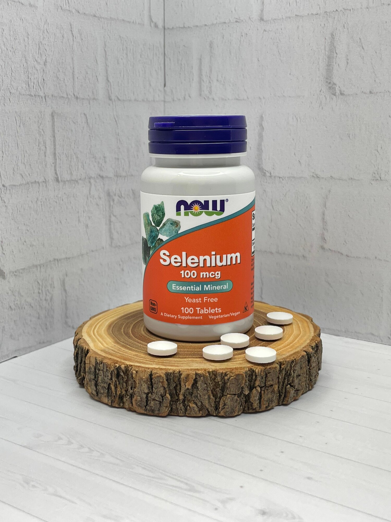 Now Selenium 100 mcg, 100 таблеток поддержка иммунитета и антиоксидантная защита