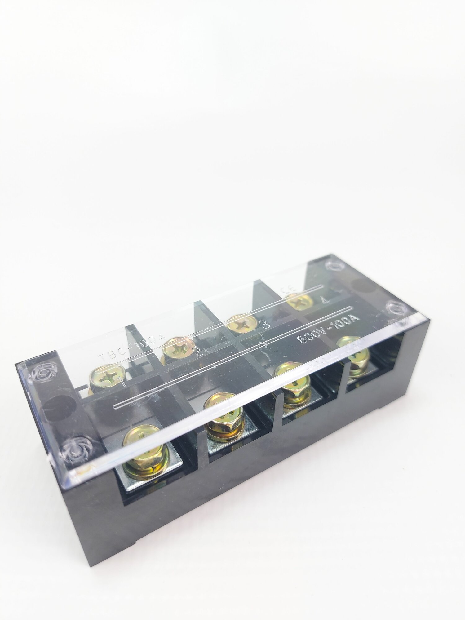 Клеммная колодка винтовая с крышкой TB-10004 600В/100А