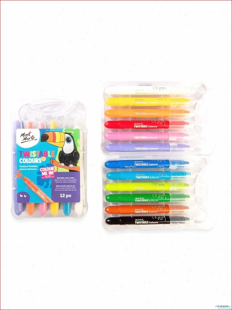 Набор карандашей, вид карандаша: Цветной, Восковой, 12 шт.