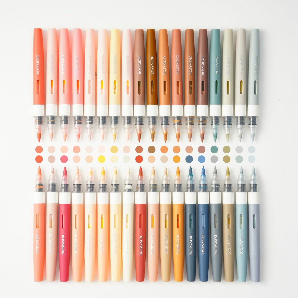 Набор из 36 акриловых маркеров цвета кожи, жидкий художественные маркеры