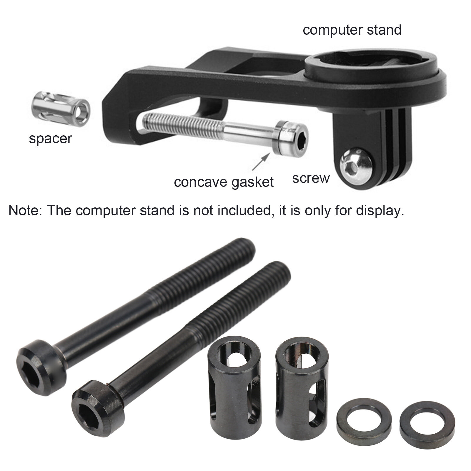 RISK M5 Велосипедный держатель для компьютера Крепежные болты Набор винтов Удлинитель опорного держателя Крепежный винт для велосипеда