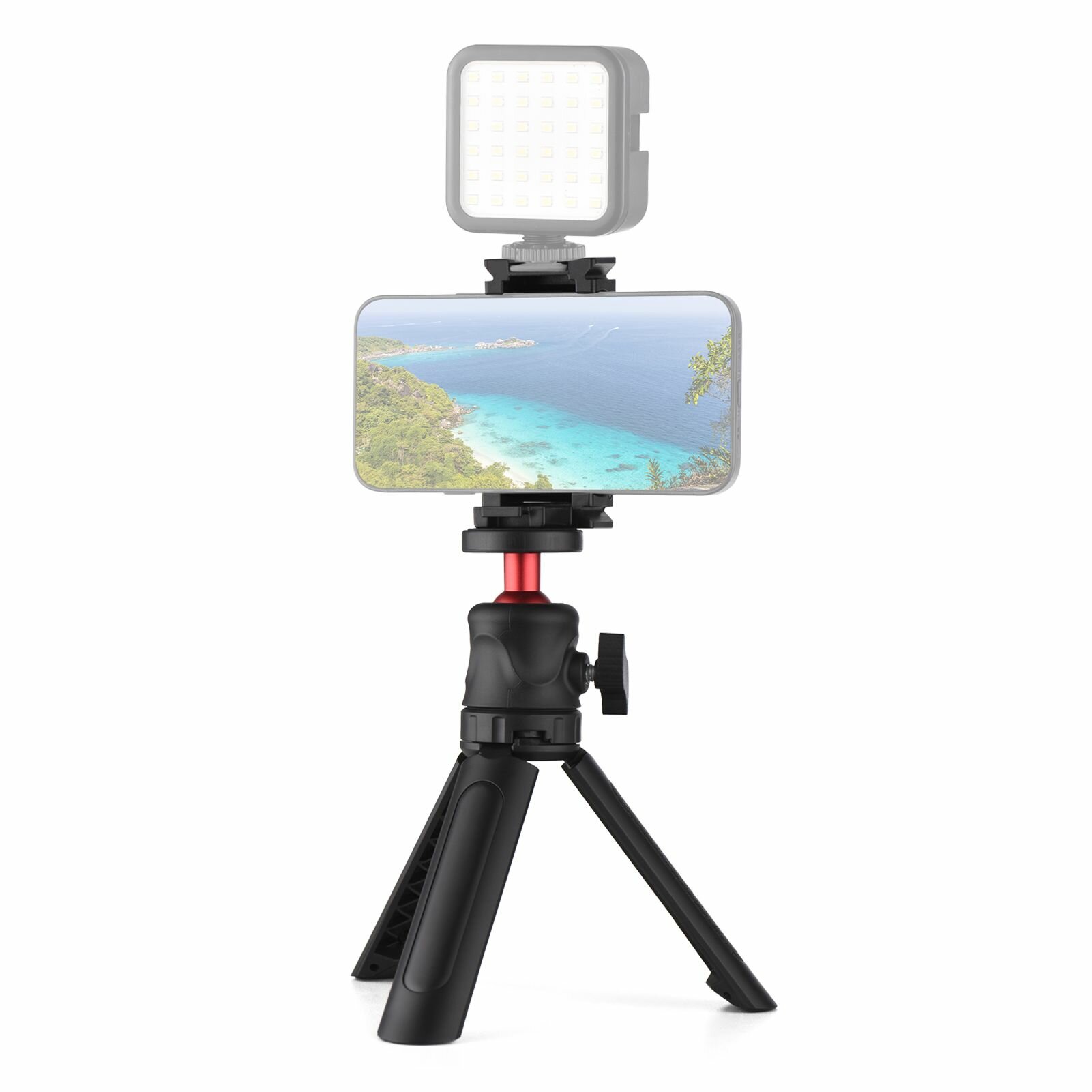 Портативный комплект для видеосъемки со смартфона, включая штатив для телефона