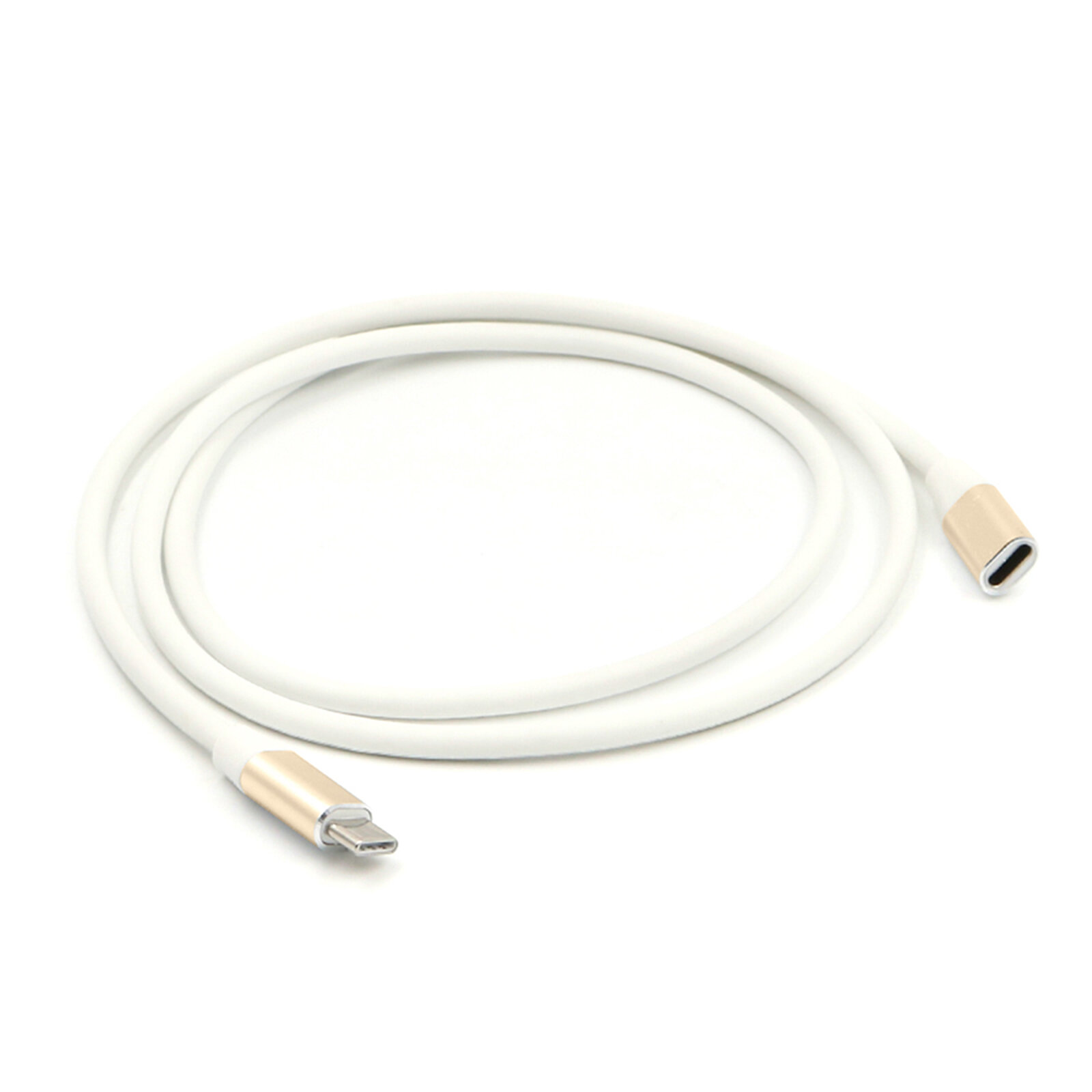 Кабель-расширение USB-C USB 3.1 Type C Male to C Female для синхронизации данных и зарядки, длина 1M, цвет Silver, Gold, Rose Gold, Grey, для Nintendo Switch, MacBook с портом Type-C, 1 шт.