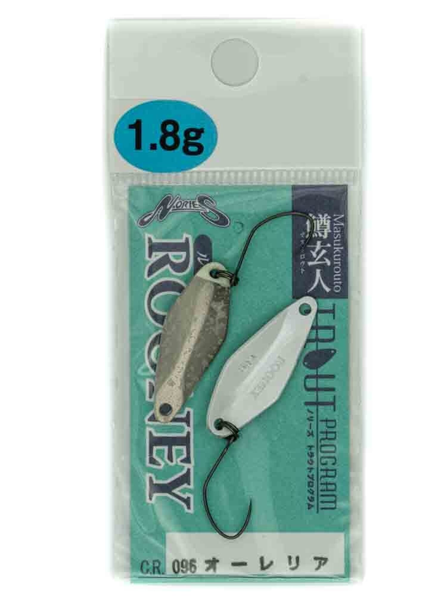 Блесна для рыбалки на форель NORIES MASUKUROUTO ROONEY 1.8гр цвет 096