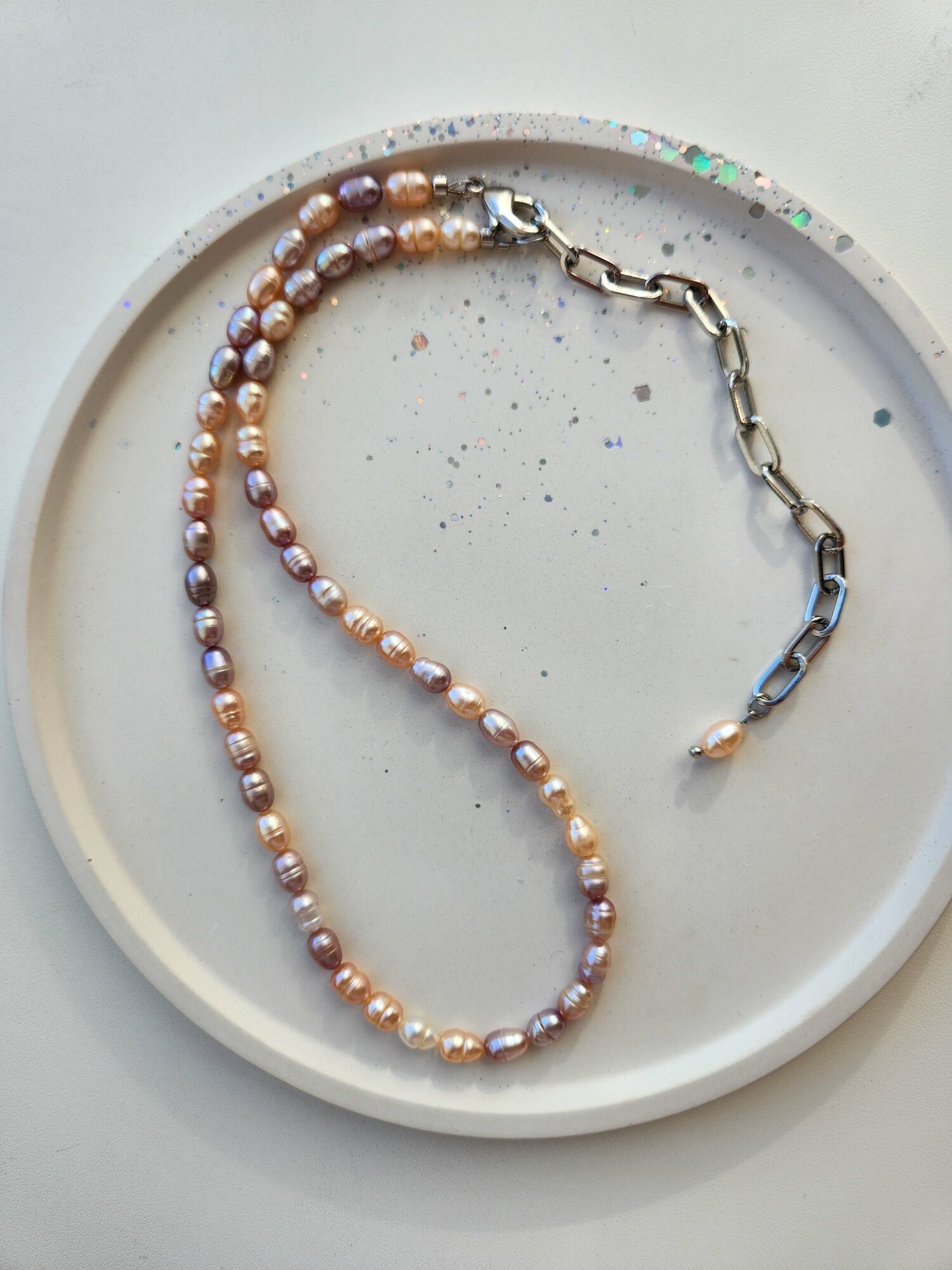 Чокер, жемчуг пресноводный культивированный