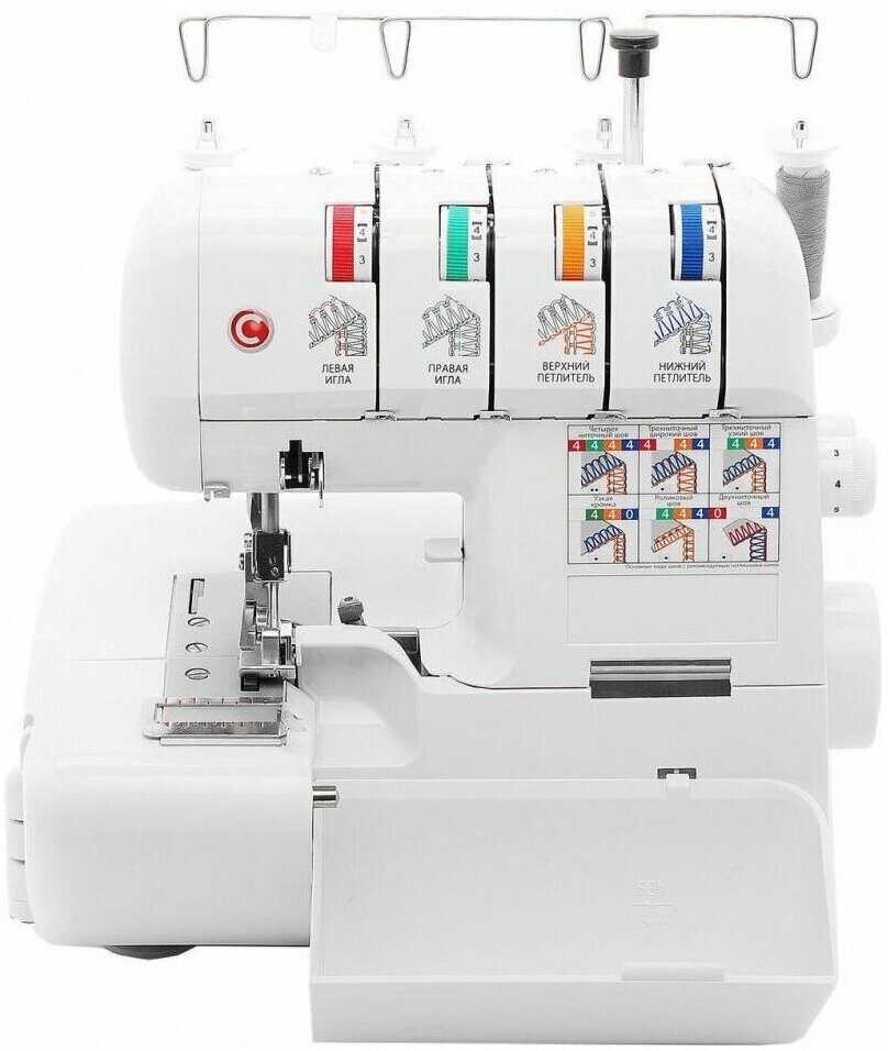 Оверлок Comfort 140, с дифференциальной подачей, 4-ниточный, белый