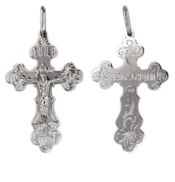 Крестик, серебро, 925 проба