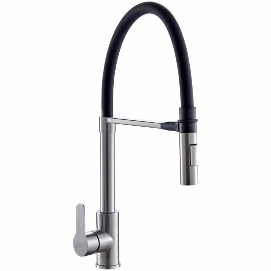 Смеситель Fashun для кухни с гибким силиконовым изливом и магнитным фиксатором (A54511-7)