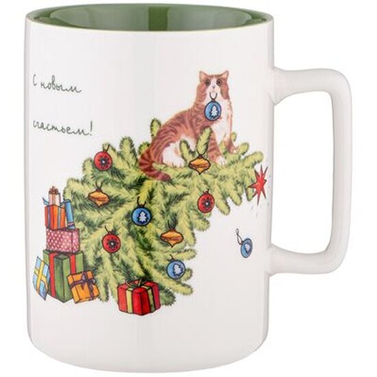 Кружка Lefard "с новым счастьем" 400 мл.