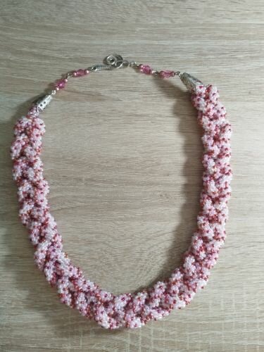 Колье, стекло, бисер, металл