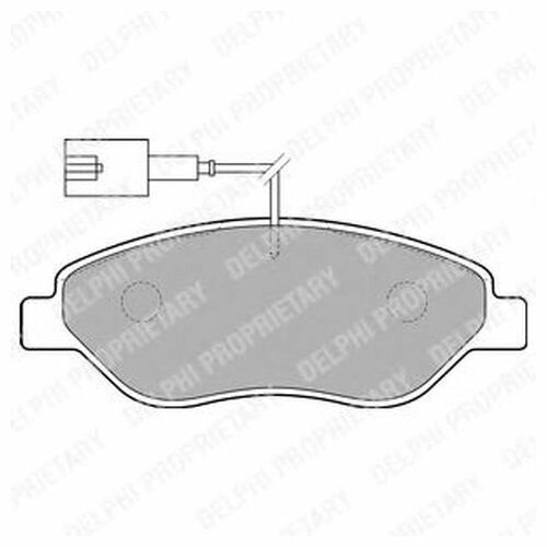Комплект передних тормозных колодок Delphi LP1720 для Fiat Bravo II, Stilo