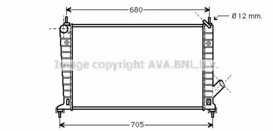 AVA SB2035 Радиатор системы охлаждения