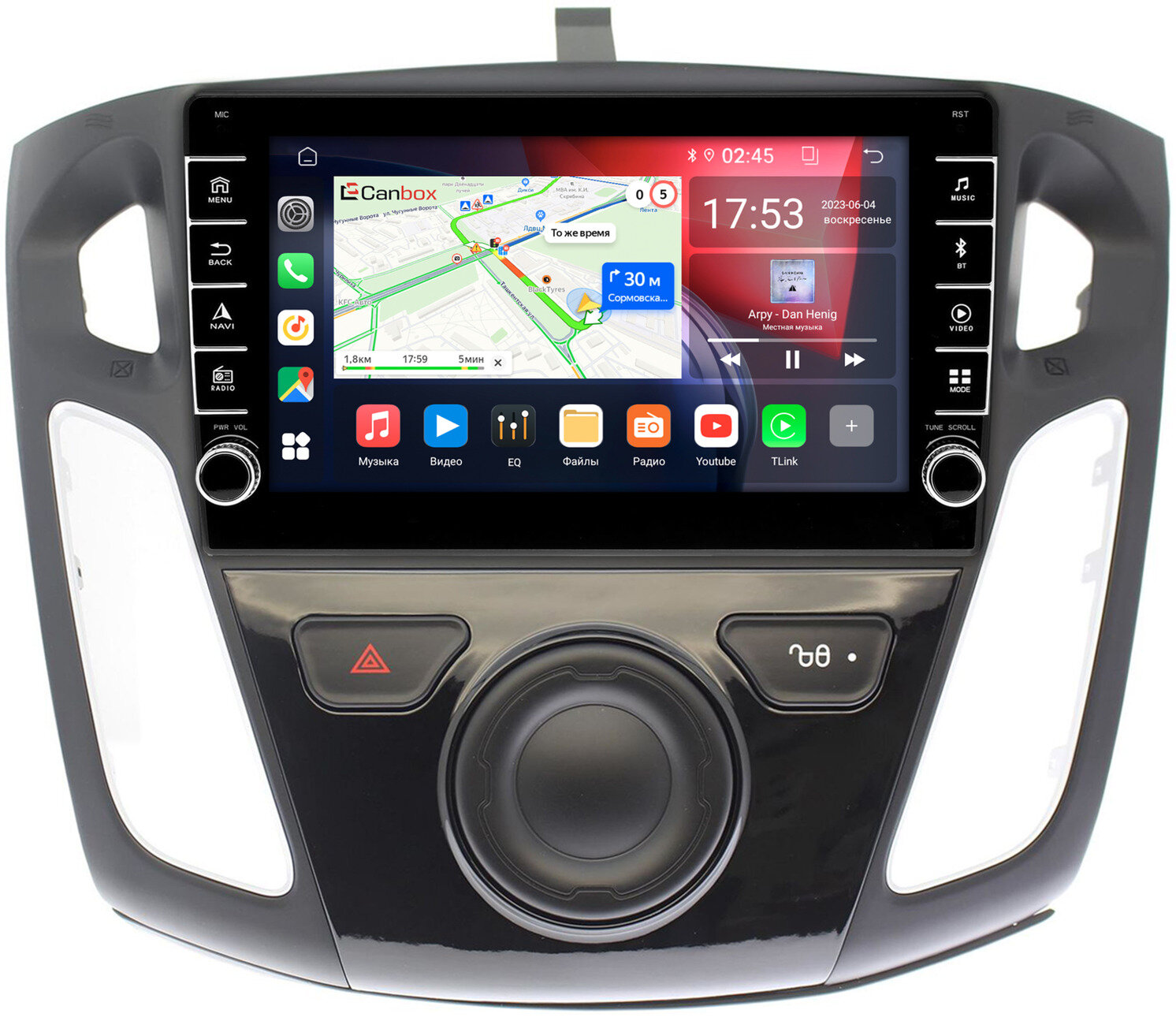 Штатная магнитола Ford Focus 3 2011-2019 (Тип 1) Canbox BGT9-9065 2/32 Android 10 (IPS, DSP, CarPlay)