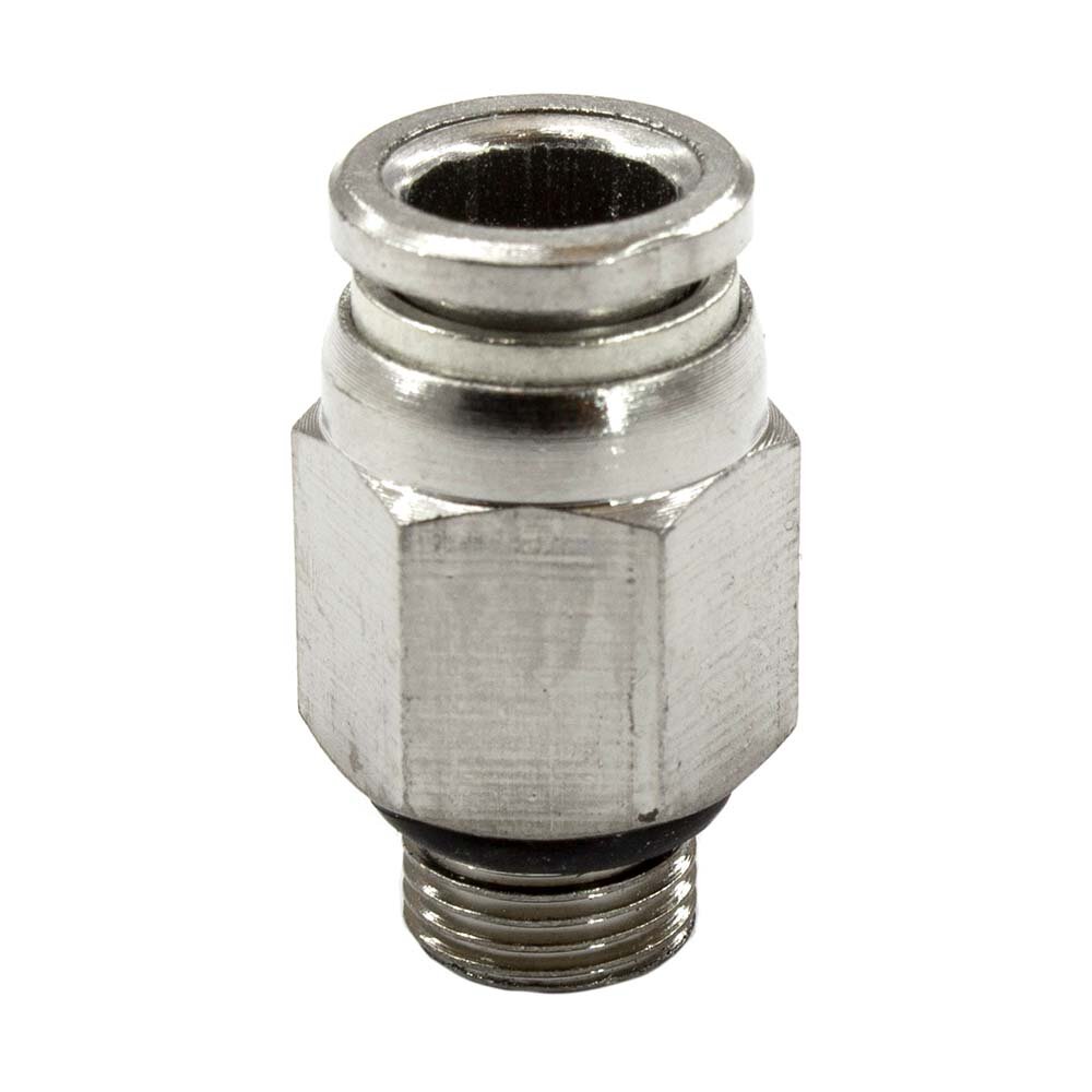 Пневмофитинг цанговый прямой Cn-I-1/8M-8 для полиуретановых и рильсановых трубок, Арт. 4881