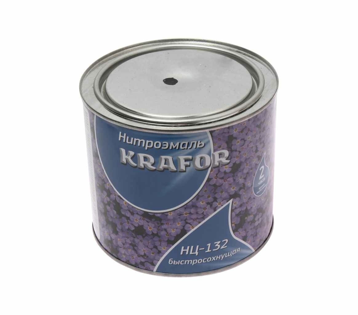 Краска черная 1.7кг НЦ-132, 495, KRAFOR