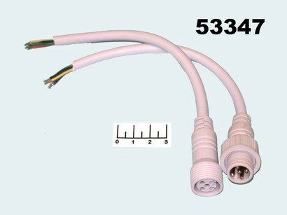 Разъем 5pin в комплекте влагозащищенный WP 5*0.5 D-21.5мм