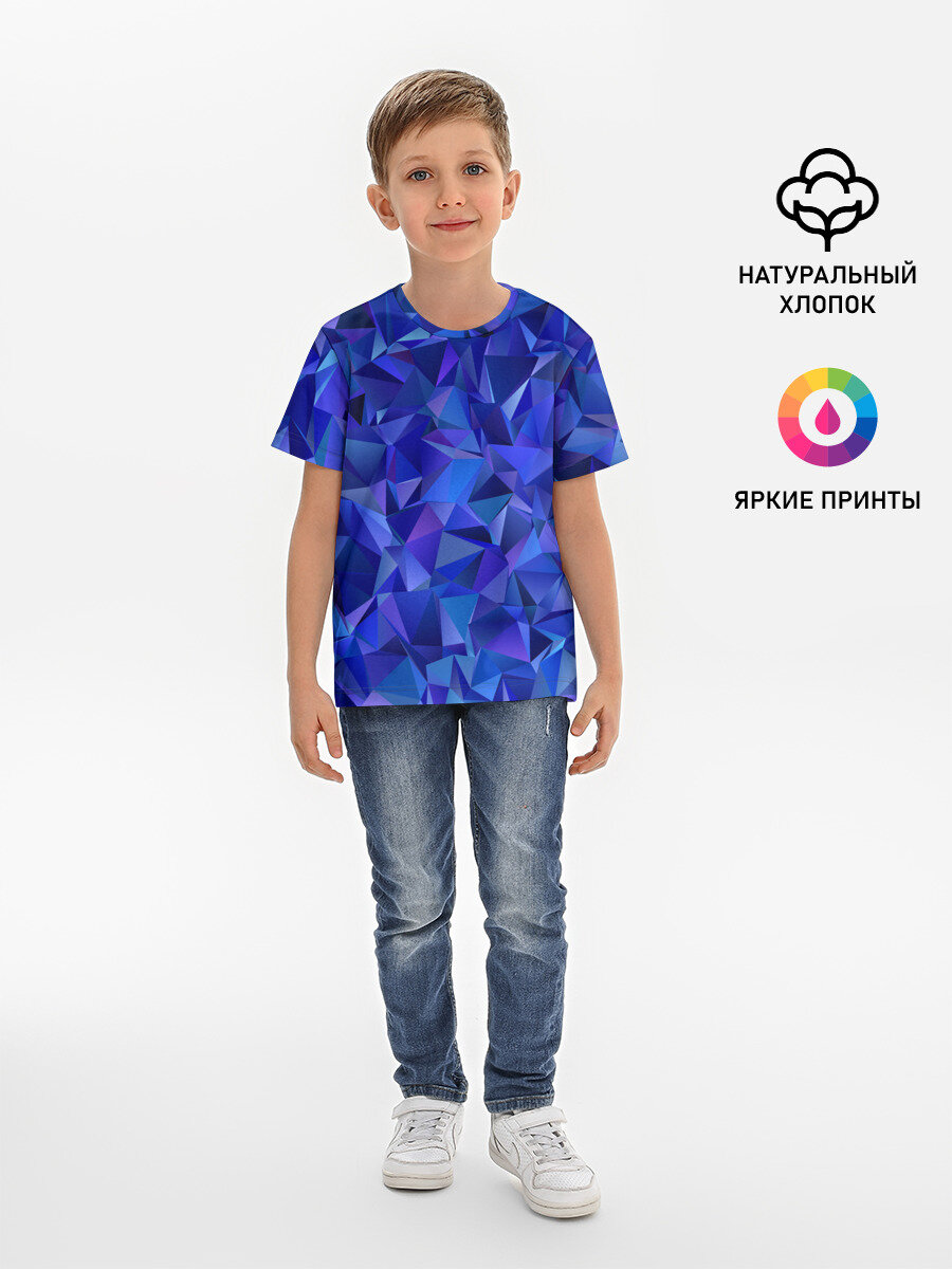 Футболка хлопковая детская НЕОНОВЫЕ КРИСТАЛЫ