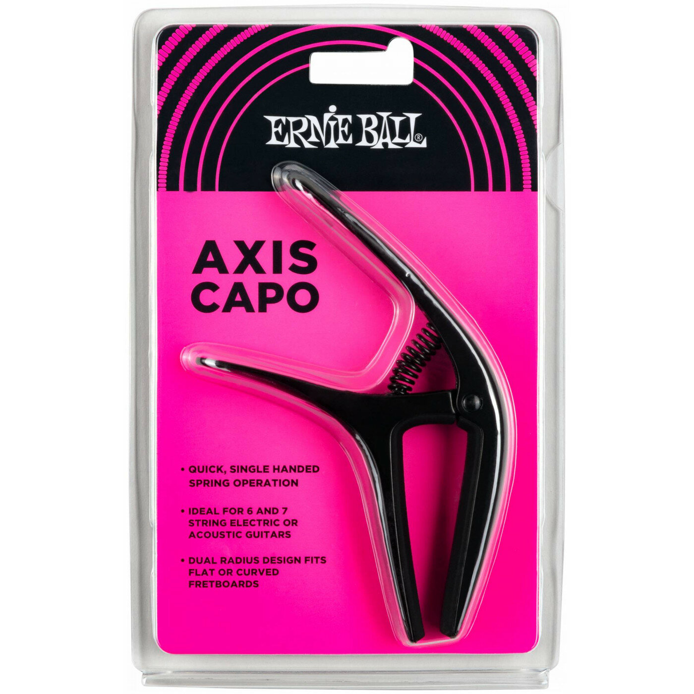 Ernie Ball 9600 Axis - Каподастр для акустической и электрогитары — фото 1