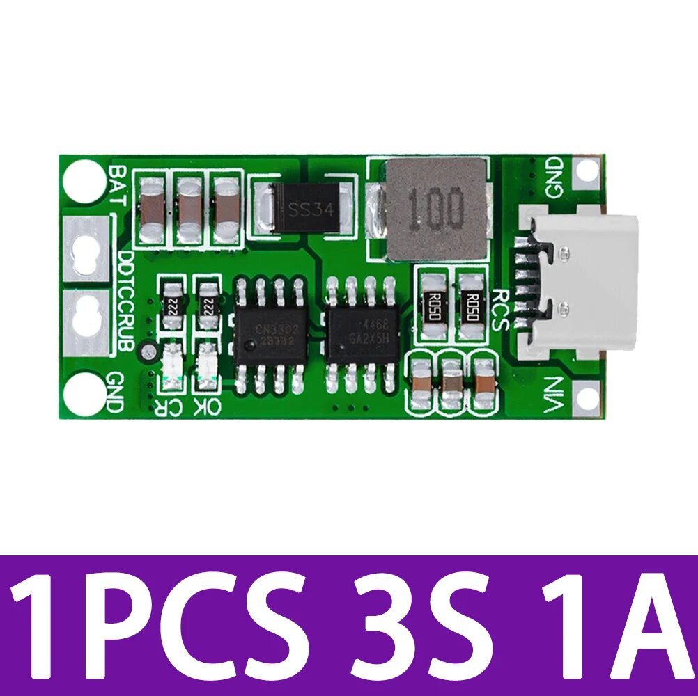 Baishundianzi мульти-ячеечный повышающий модуль заряда для литиевых аккумуляторов