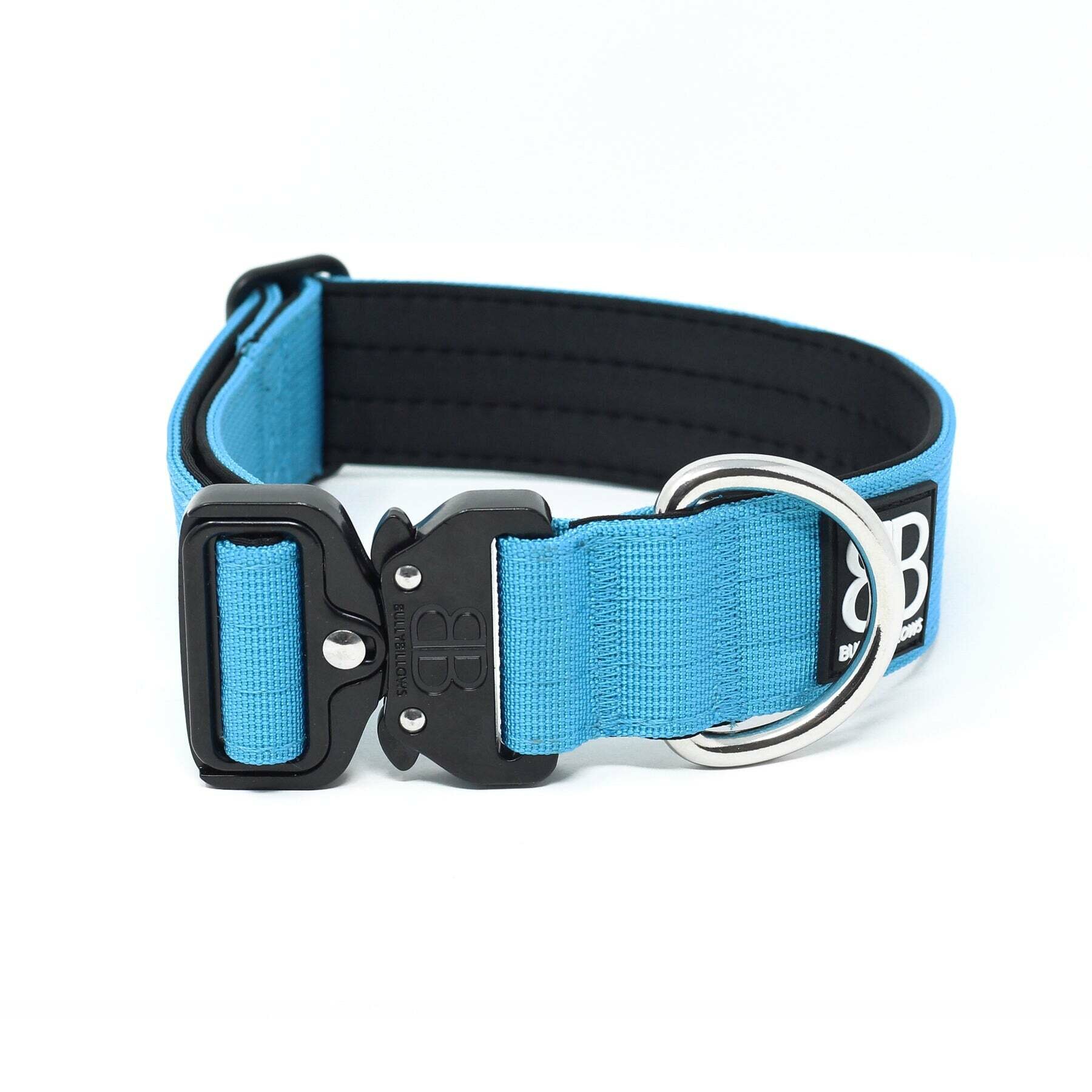 Ошейник Combat 4 см BullyBillows (голубой / M)
