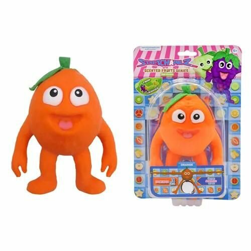 Фигурка-тянучка Stretchapalz Фрукты, 14 см, с ароматизатором Апельсина