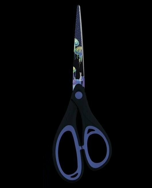 Ножницы Maped "DEEPSEA PARADISE" 21 cм, асимметричные, прорезиненные ручки