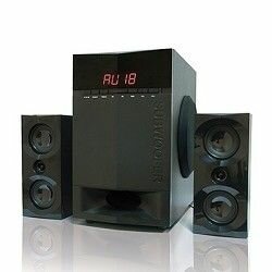 Колонки Dialog Progressive AP-230 BLACK акустические 2.1, 35W+2*15W RMS, Bluetooth, USB+SD reader