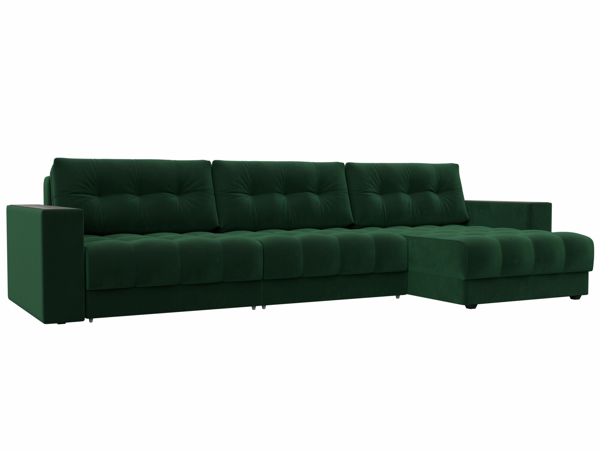 Диван угловой с декором Бруно НПБ Лонг, Велюр