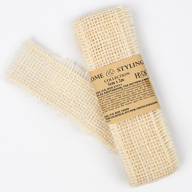 Декоративная лента Japandi style 200*5 см, белая, Koopman, CAA811970-2