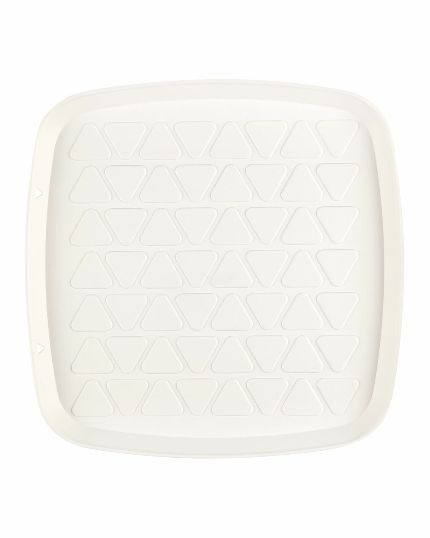 Поднос для сушки посуды, сушилка для посуды, 35,8х35х2,5 см, пластик, MADAME COCO, белый