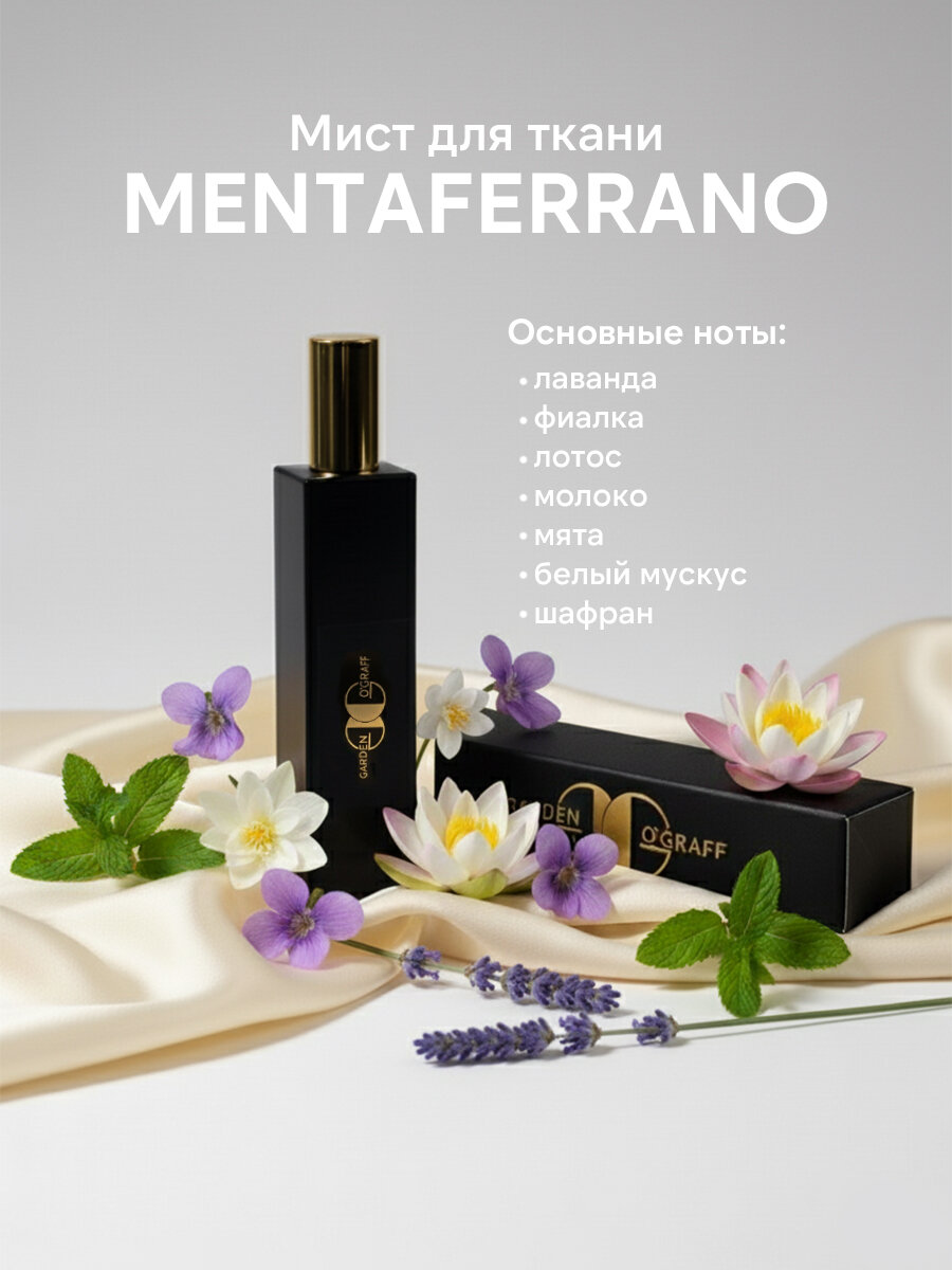 Мист для ткани Garden O'Graff "Mentaferrano", 100 мл, для дома и офиса, для автомобиля