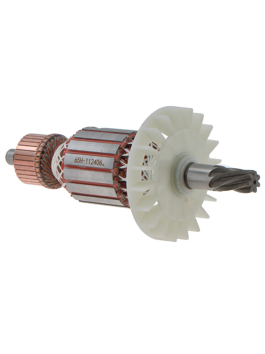 Ротор (Якорь) (L-210 мм, D-53.5 мм, 7 зубов, наклон влево) для молотка отбойного P.I.T. GSH65-C6