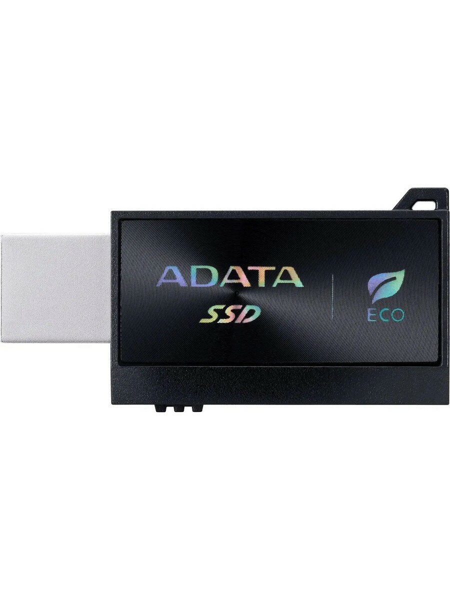 Внешний накопитель SSD ADATA 512Gb SC730 USB Type-C/USB Type-A (600/600 Mb/s) plastic case black (SC730-512G-CACTI)